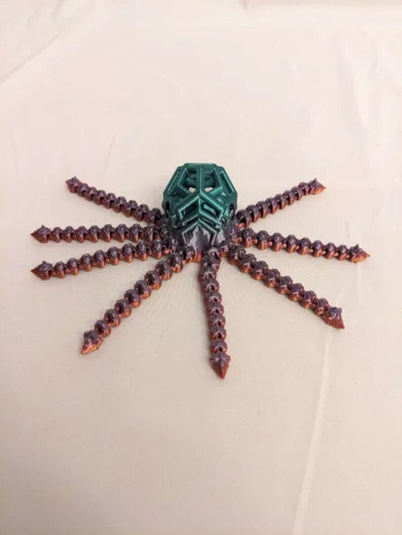 Void Octopus 3d Printed Articulated Flexi Fidget Toy Cinderwing3d - Etsy