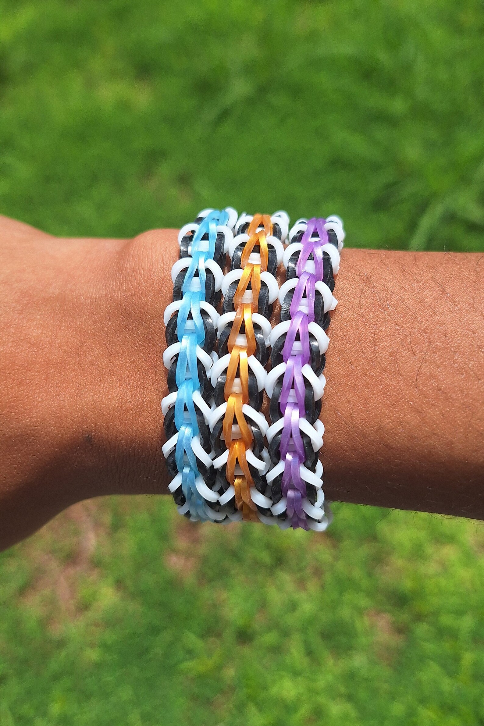 CUSTOM Rainbow Loom Inverted Fishtail Bracelet Friendship Bracelet - Etsy