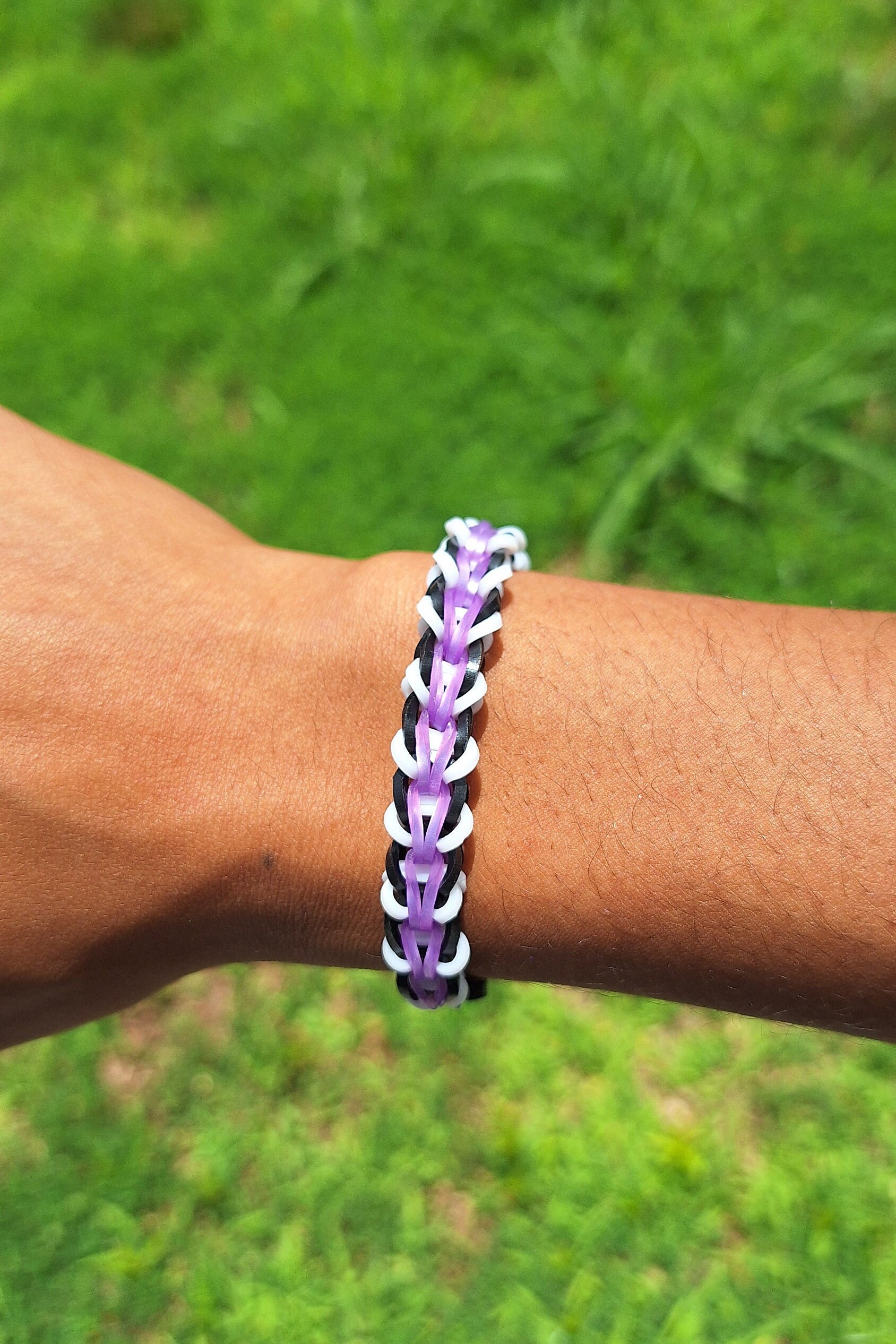 CUSTOM Rainbow Loom Inverted Fishtail Bracelet Friendship Bracelet - Etsy
