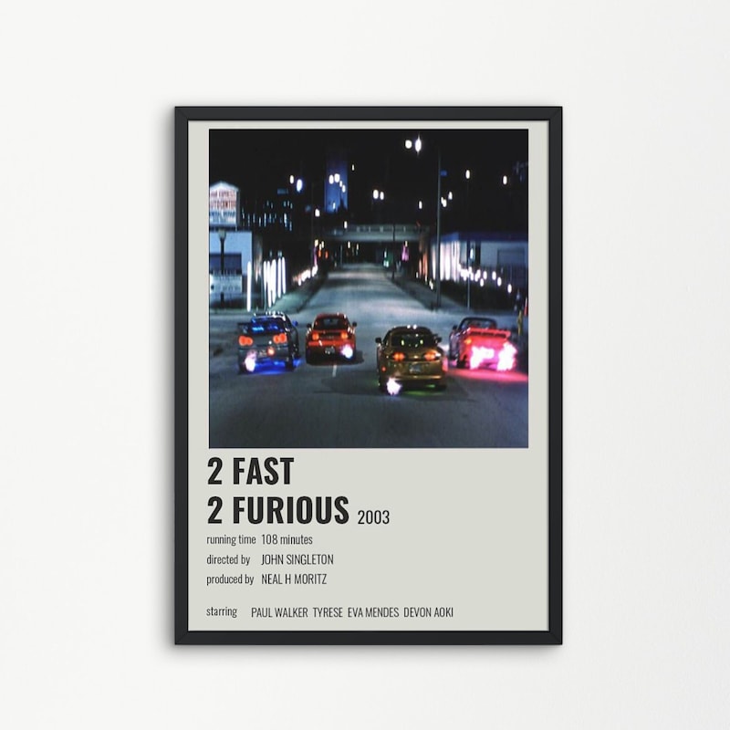 Fast and Furious Poster - Etsy