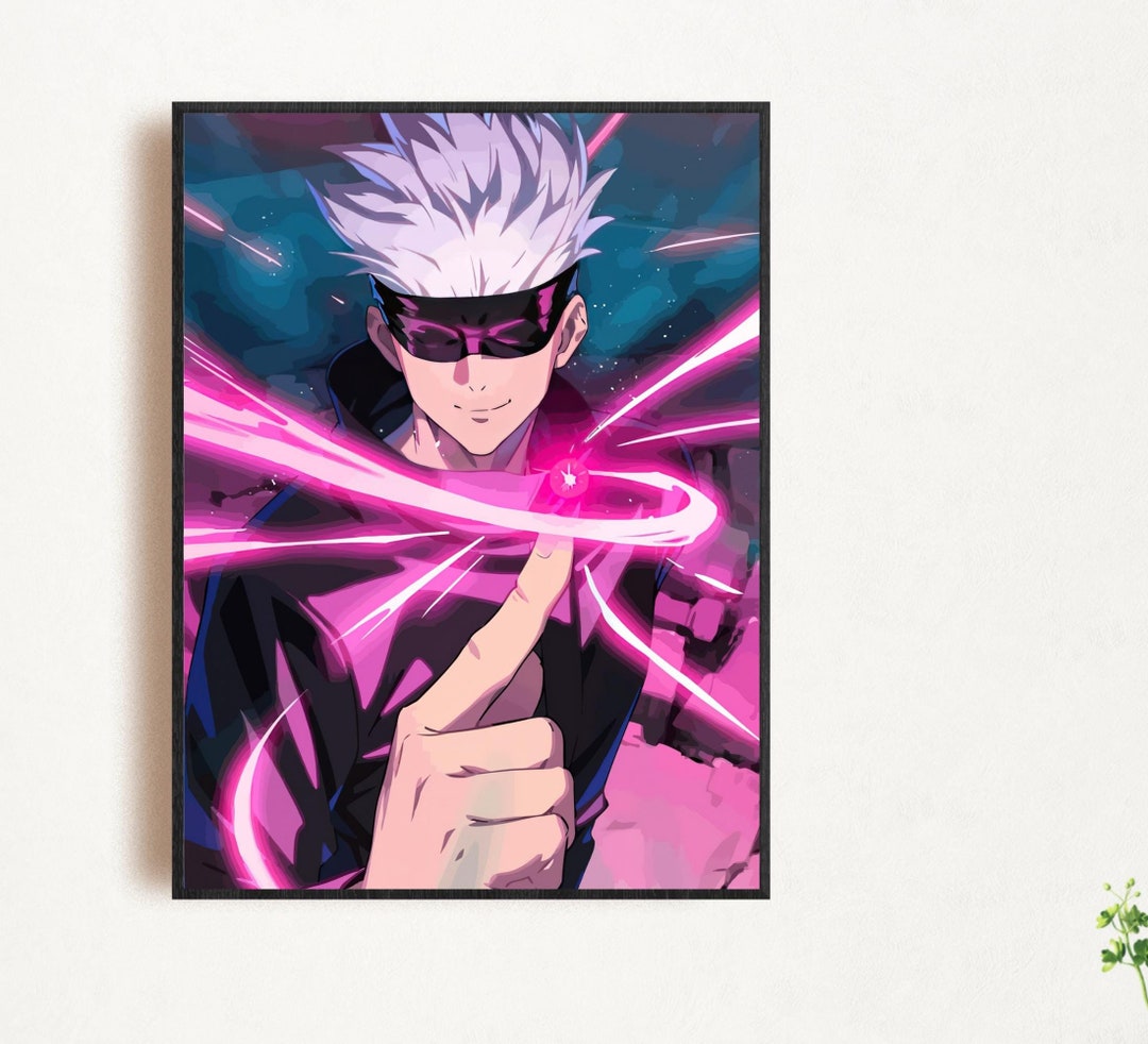 Wall Art Gojo Poster Jujutsu Kaisen Poster Anime Wall Art Anime Poster ...