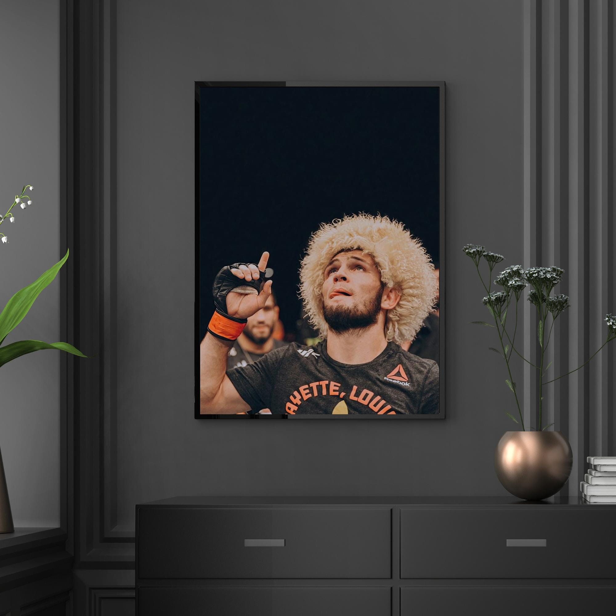 Wall Art Khabib Nurmagomedov Poster Ufc Wall Art MMA Poster Khabib ...