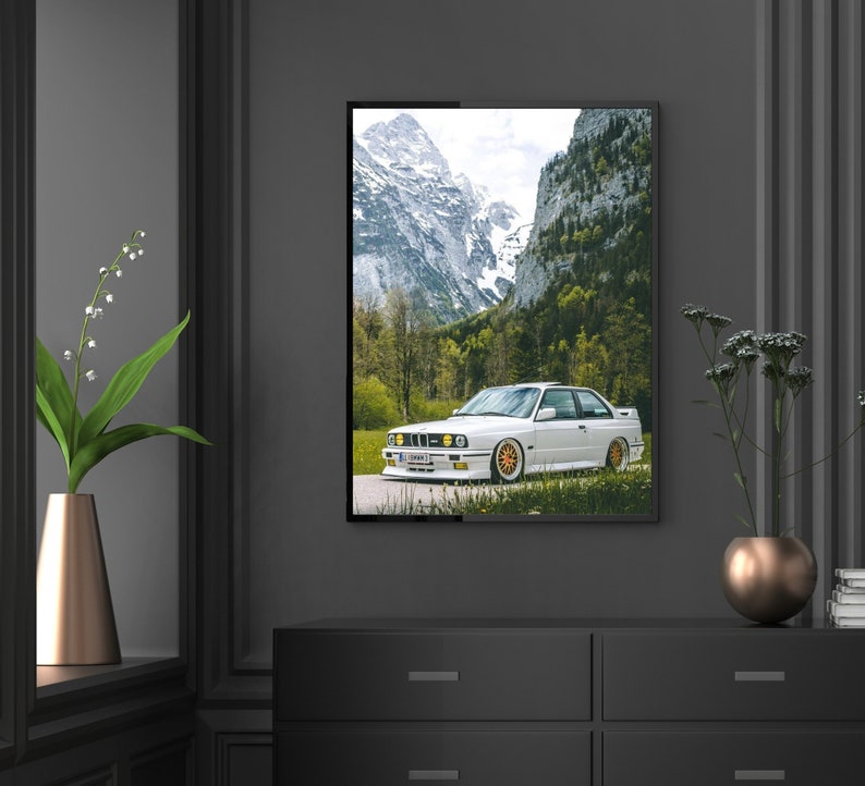 Bmw E30 Wall Art Bmw Poster Car Wall Art Car Poster Digital Wall Art ...