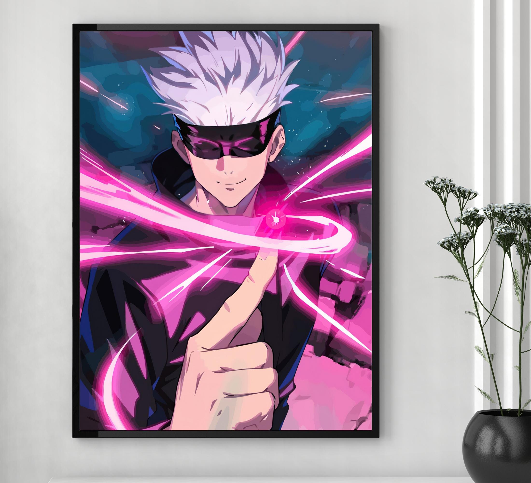 Wall Art Gojo Poster Jujutsu Kaisen Poster Anime Wall Art Anime Poster ...