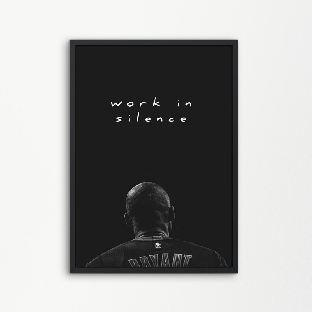 Wall Art Kobe Bryant Poster Basketball Poster Sports Poster Quote ...