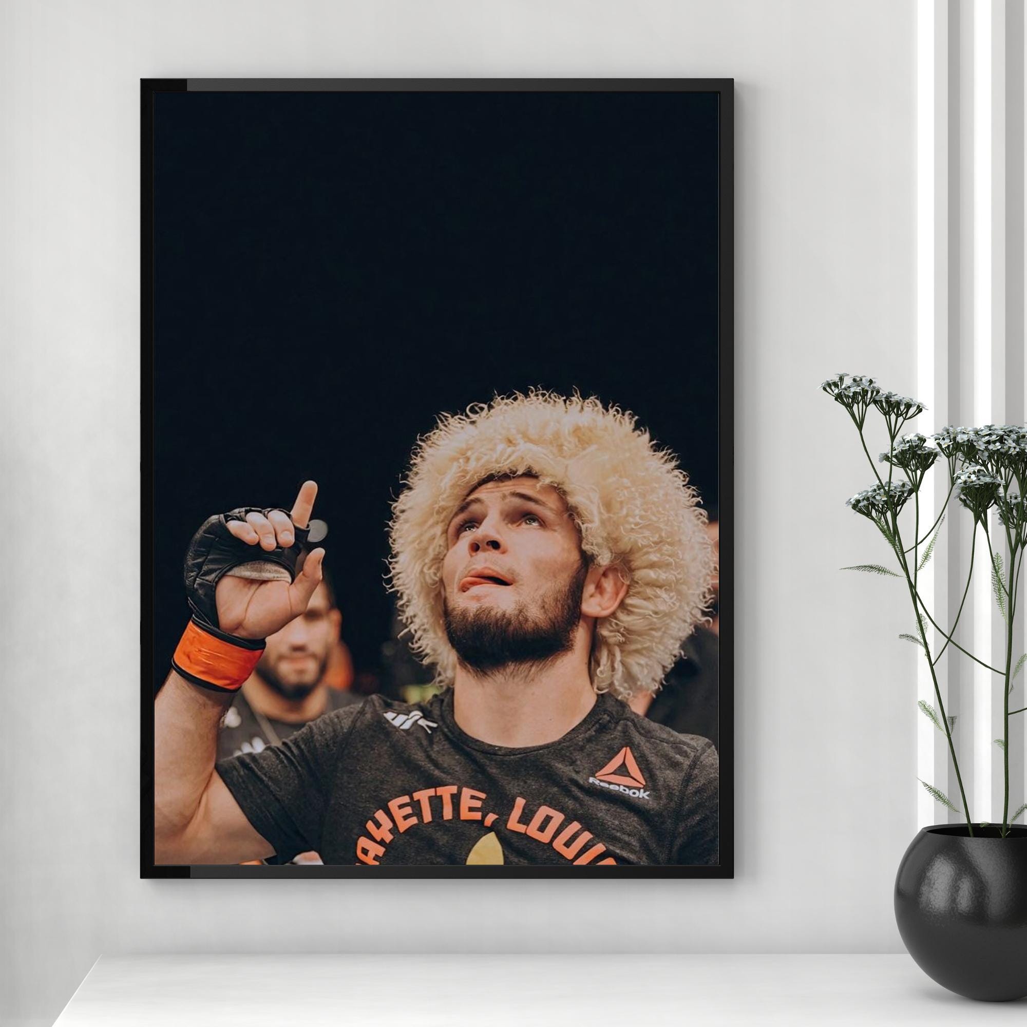 Wall Art Khabib Nurmagomedov Poster Ufc Wall Art MMA Poster Khabib ...