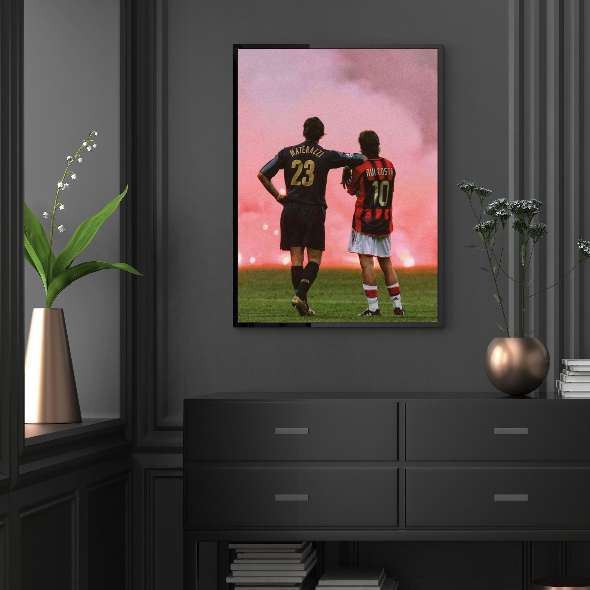 Football Legends Wall Art, Soccer Player Poster, Football Wall Art ...