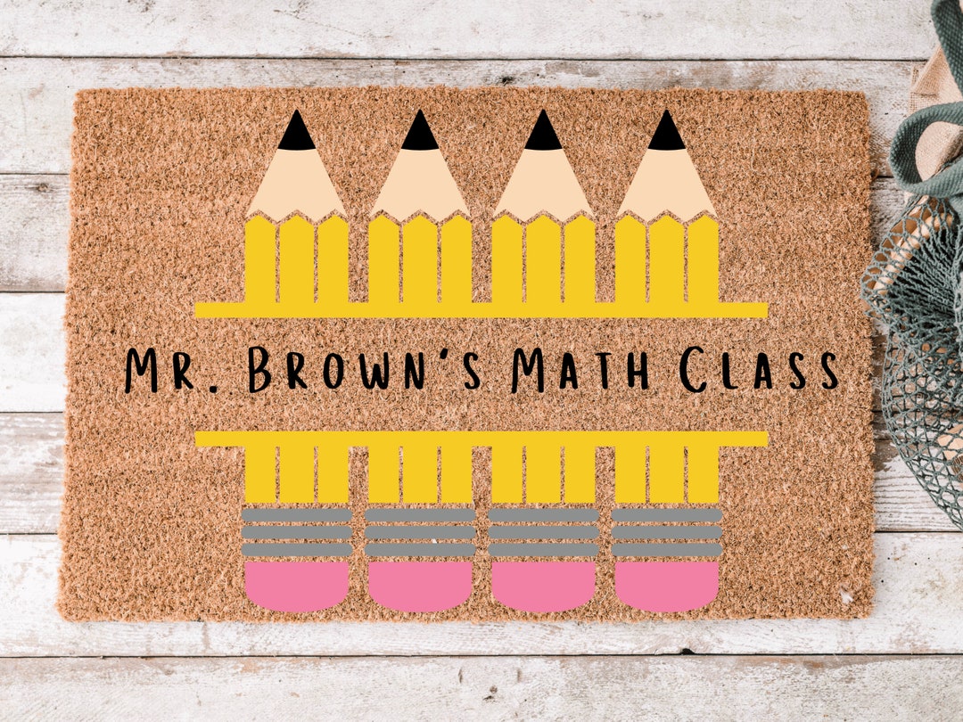 Welcome Mat Teacher Appreciation Gift Back to School Decor, Custom ...