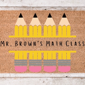 Welcome Mat Teacher Appreciation Gift Back to School Decor, Custom ...