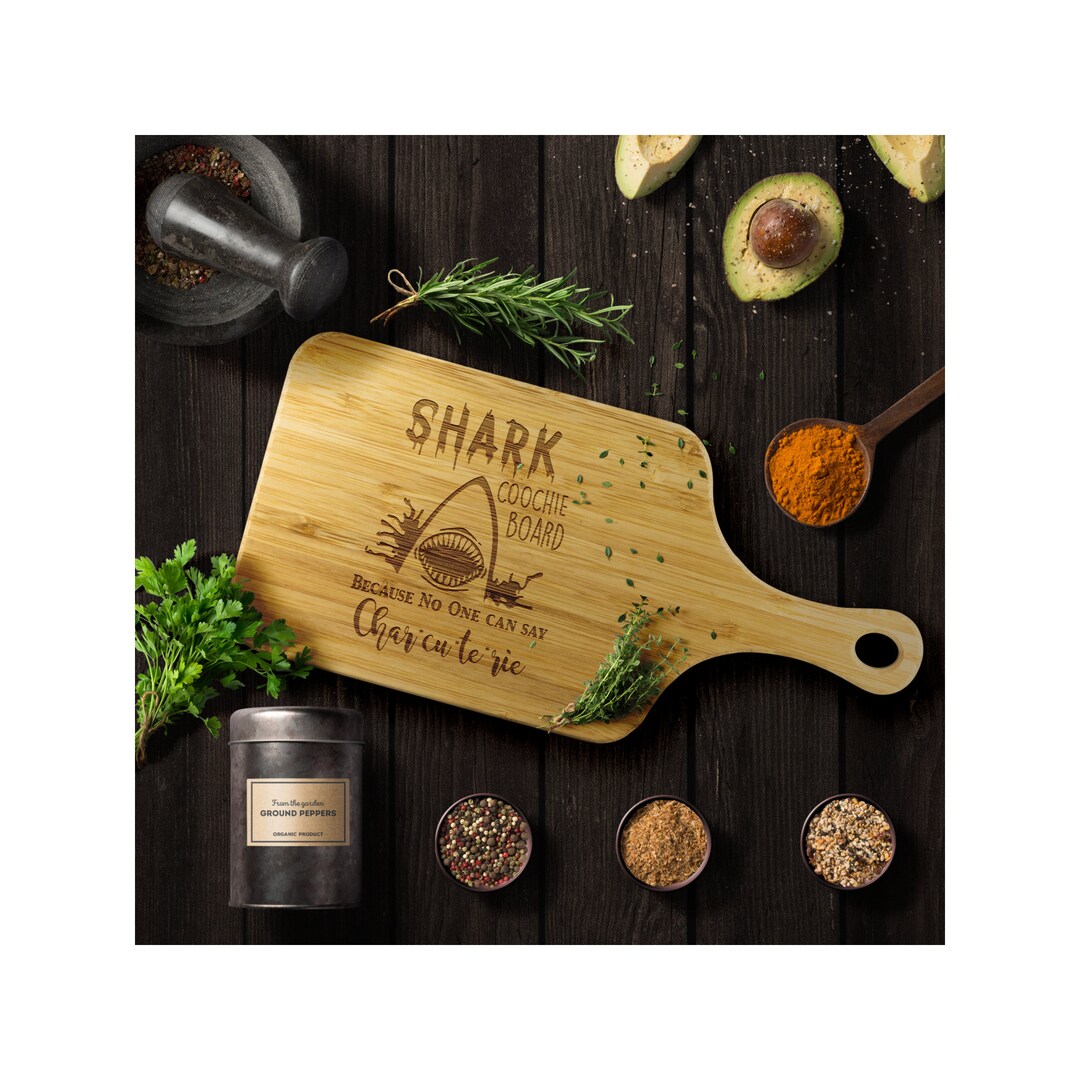 Shark Coochie Board, Personalized Charcuterie Board, Personalized ...