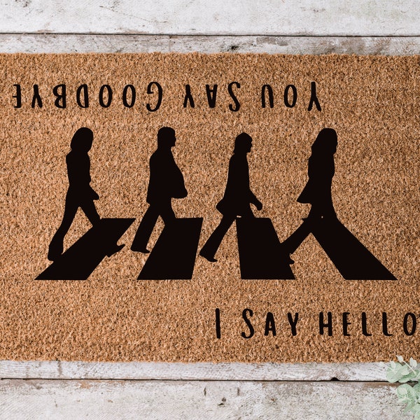 Hello Welcome Mat - Etsy
