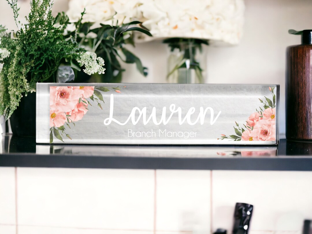 Custom Desk Sign, Beautiful Sign for Office Desk, Name Plate Sign for ...