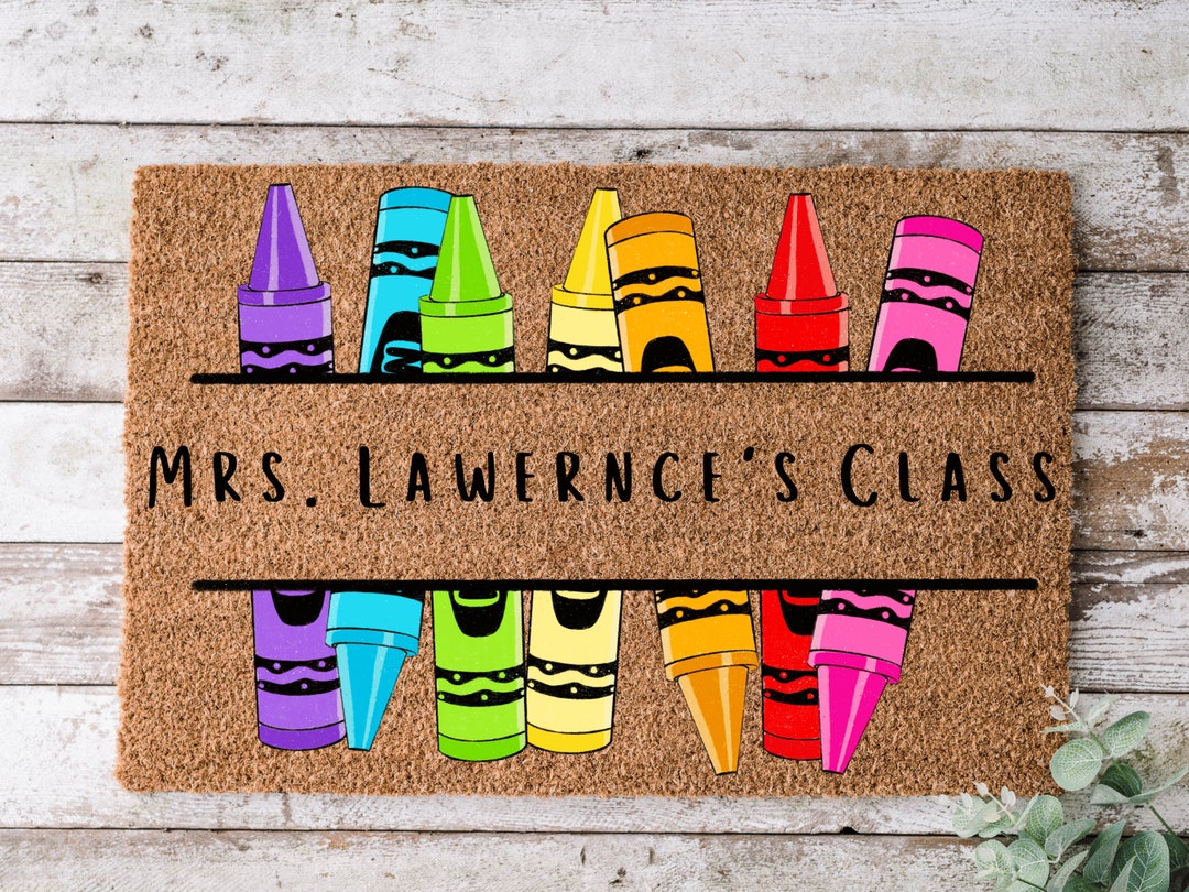 Custom Classroom Doormat, Personalized Classroom Decor, Doormat for ...