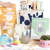 Pott'd Deluxe Home Pottery Kit for Adults. Includes: Air Dry Clay ...