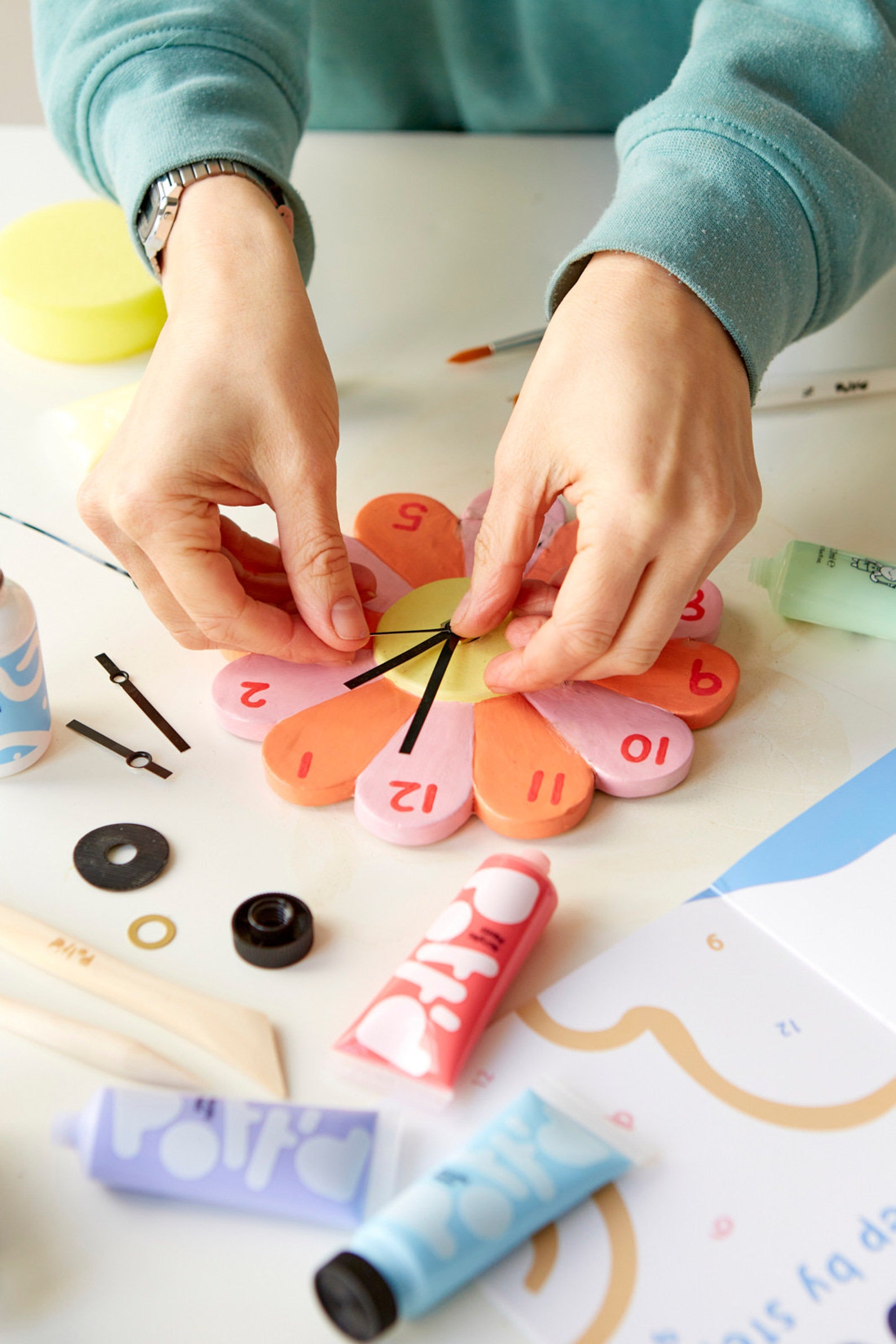 Pott'd Create-a-clock Kit for Adults Beginners - Make Your Own DIY Wall ...