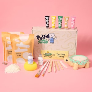 Pott'd Mini Pottery Kits | Best Air Dry Clay Pottery Kit for Adults ...