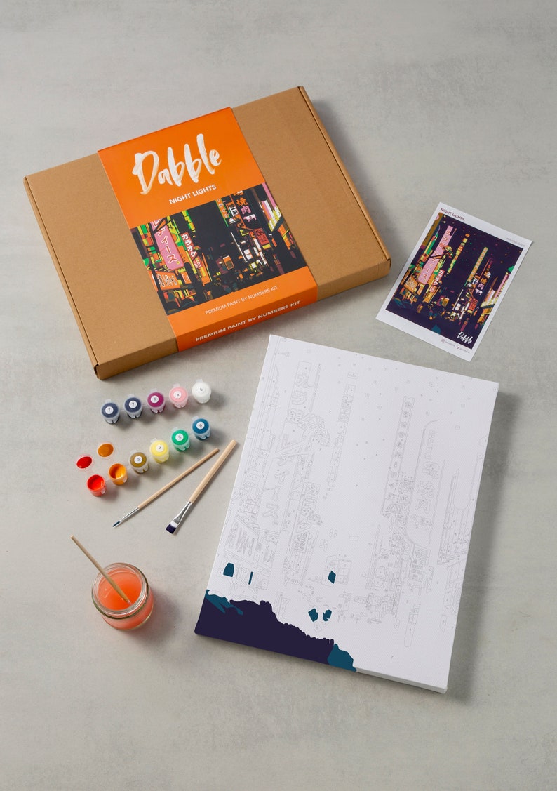 Dabble™ Premium Paint by Numbers Kit for Adults Beginners - Etsy UK