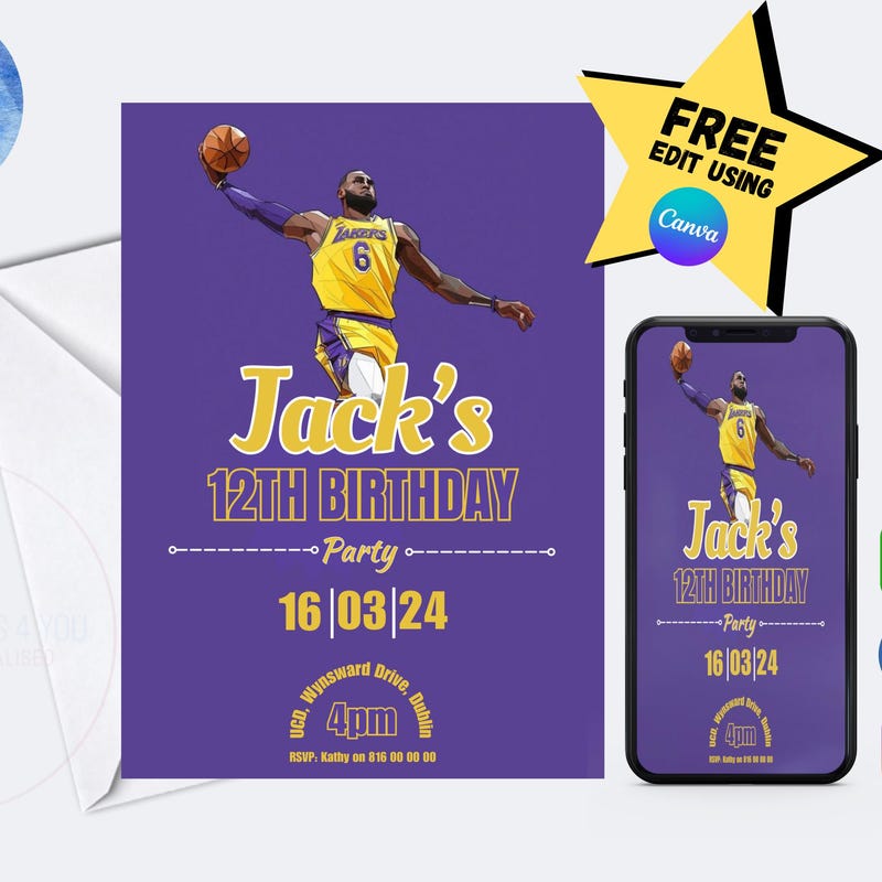 Lakers Party - Etsy