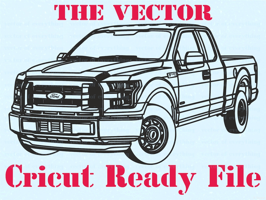 2017 Truck F150 Xl Supercrew Cab SVG, Vector Cut File, Cricut ...