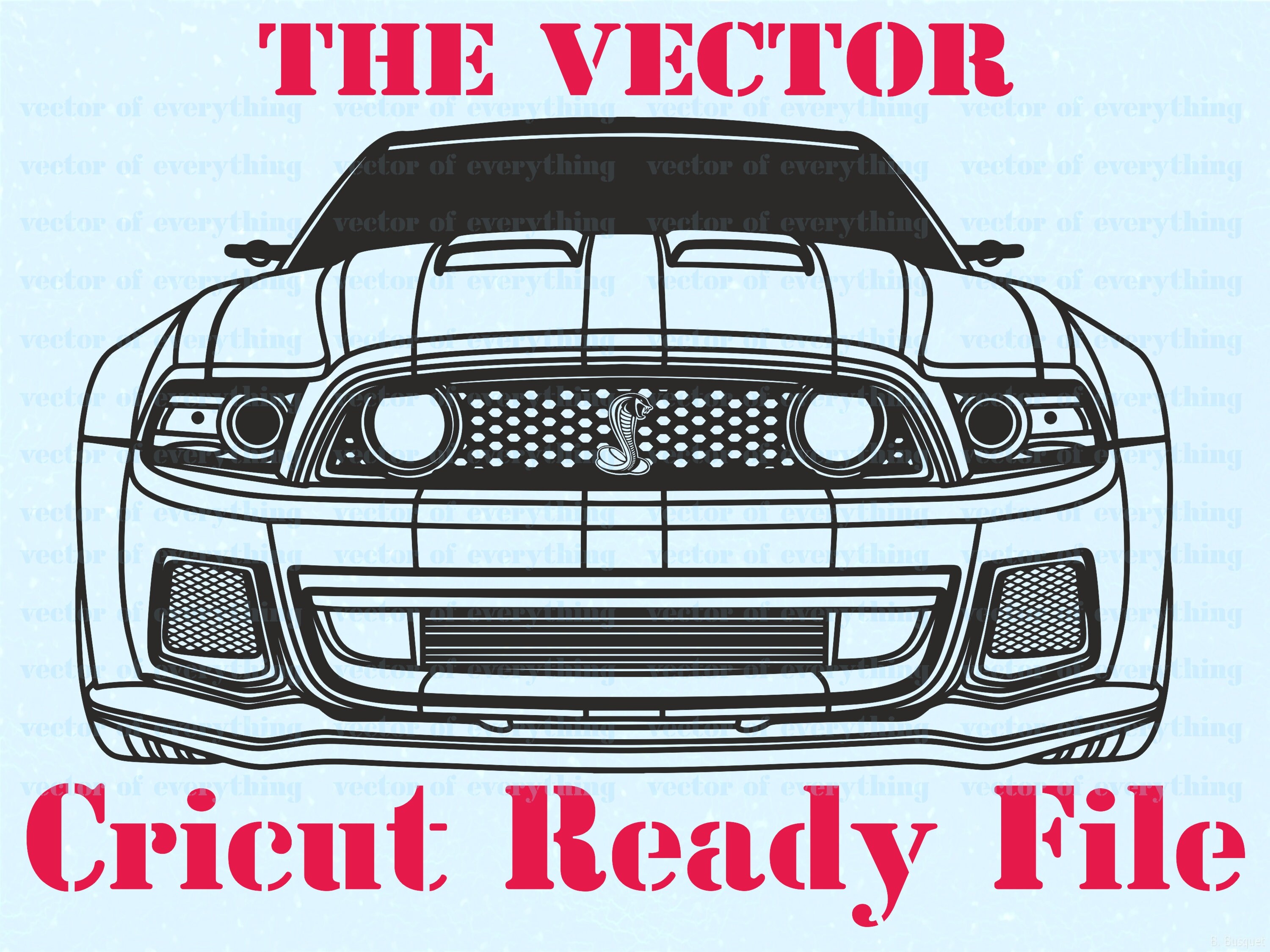 Sports Car Shelby Mustang GT500 SVG Vector Cut File Cricut - Etsy UK