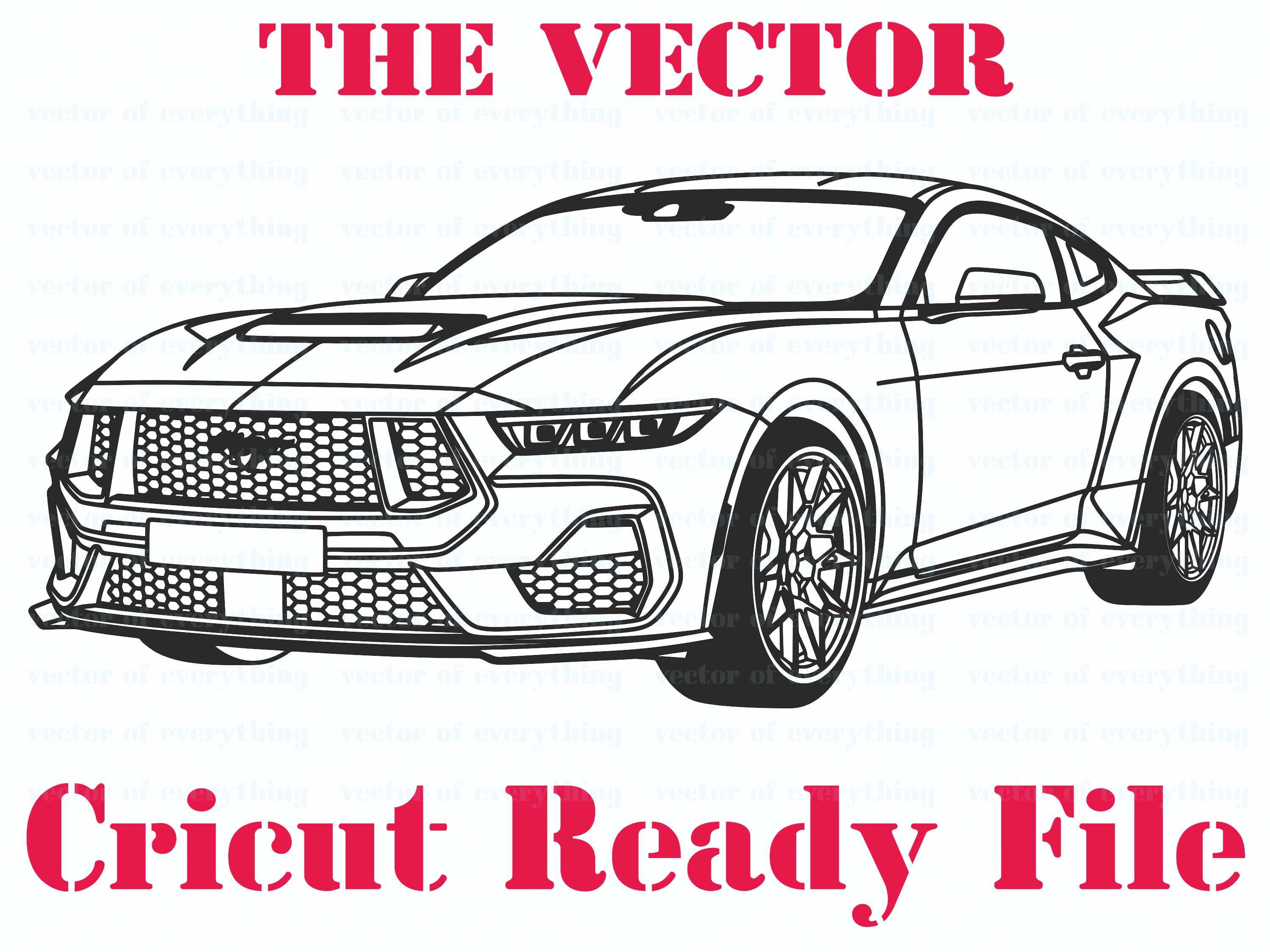2024 Mustang GT SVG Vector Cut File Cricut Silhouette - Etsy UK
