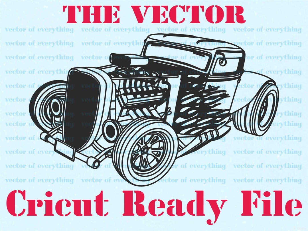Hot Rod Car SVG Vector Cut File Cricut Silhouette Laser - Etsy New Zealand