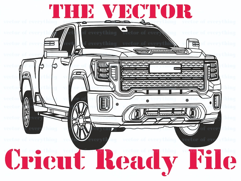 Sierra 2500 HD Denali Crew SVG Vector Cut File Cricut - Etsy