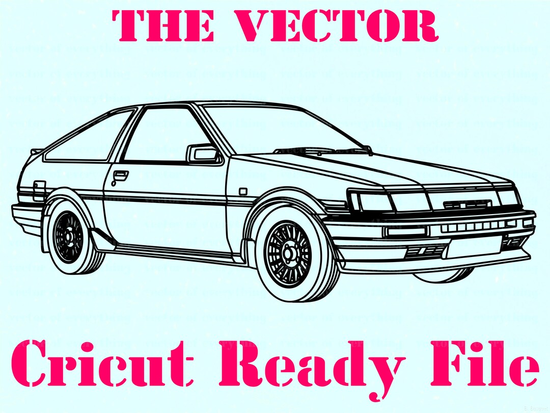 Japanese Sports Car AE86 Twincam SVG, Vector Cut File, Cricut ...