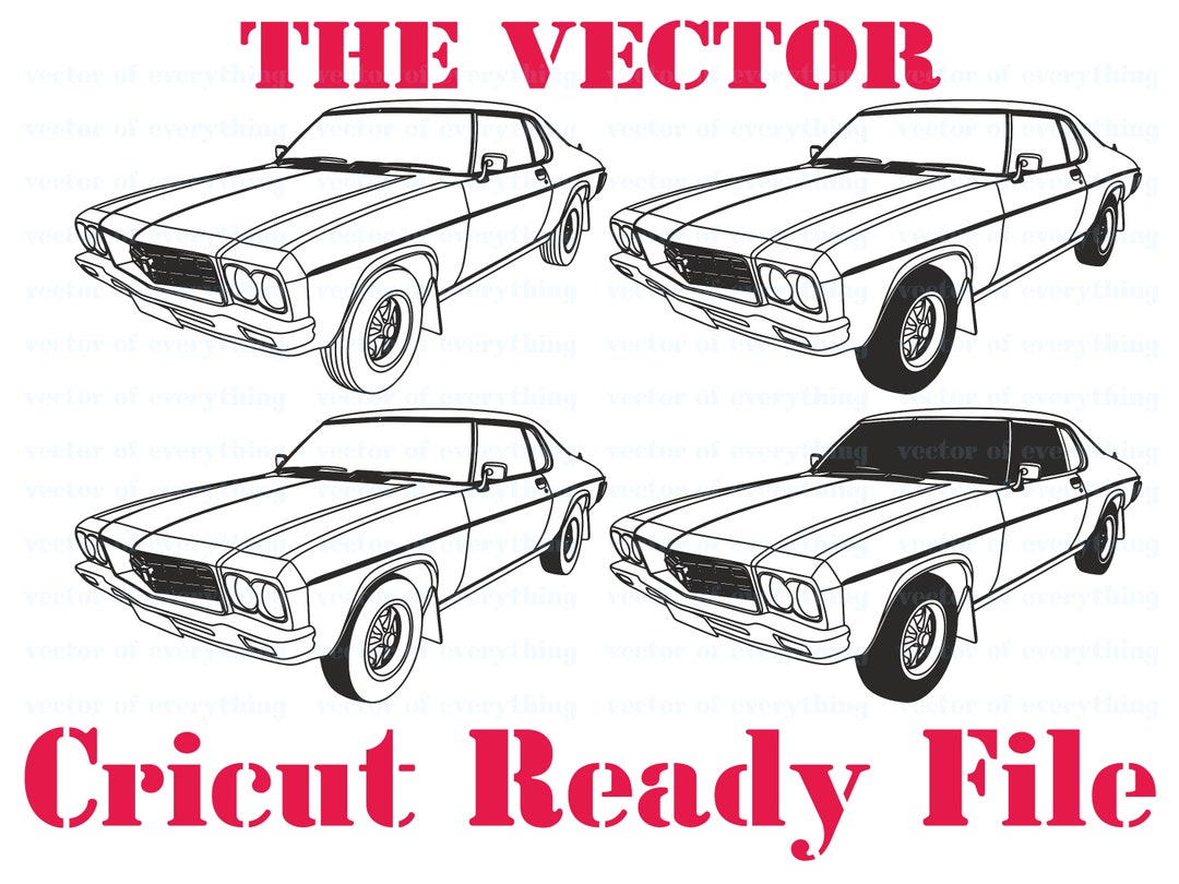 1974 Aussie Car Monaro HQ LS Coupe SVG, Vector Cut File, Cricut ...