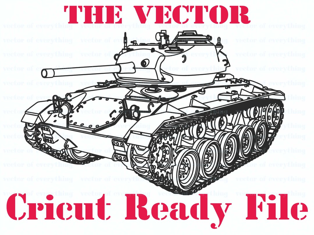 M24 Chaffee Tank SVG, Vector Cut file, Cricut, Silhouette, laser CNC ...