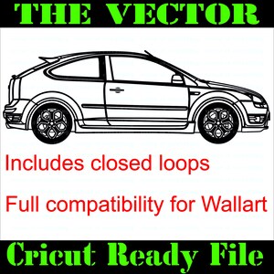 Ford Focus ST SVG, Vector Cut File, Cricut, Silhouette, Vinyl, Laser ...