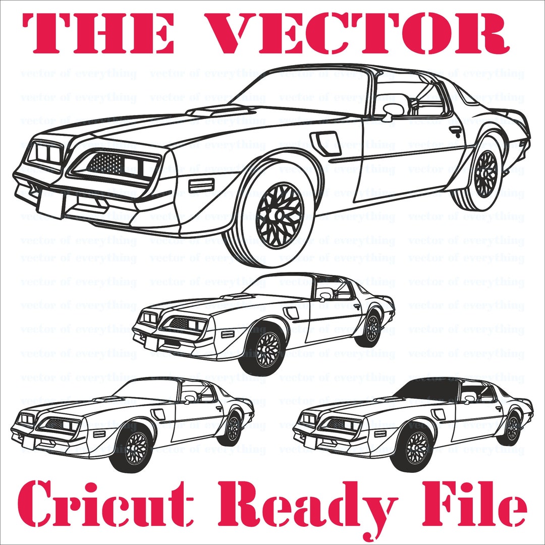 Trans Am SVG, Vector Cut File, Cricut, Silhouette, Laser Cnc, Plotter ...