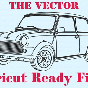 Classic Mini Car SVG, Vector Cut File, Cricut, Silhouette, Laser CNC ...