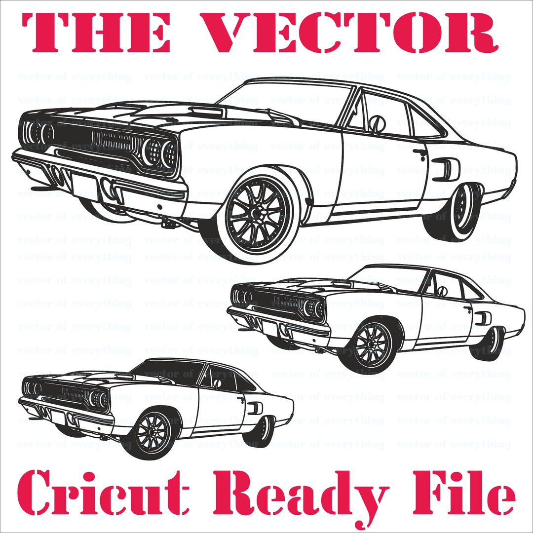 Muscle Car Road Runner SVG Vector Cut File Cricut - Etsy Australia