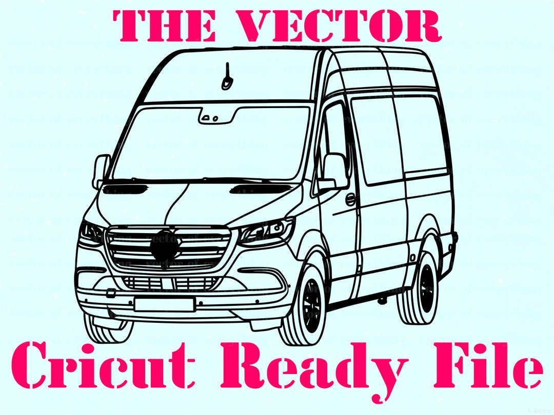 German Cargo Van Sprinter SVG Vector Cut File Cricut - Etsy Canada