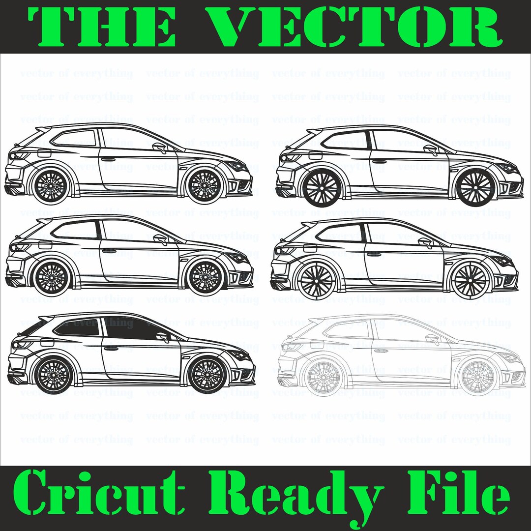 Cupra R SVG, Vector Cut File, Cricut, Silhouette, Vinyl, Laser Cnc ...