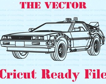 Delorean Laser Cut Svg - Etsy