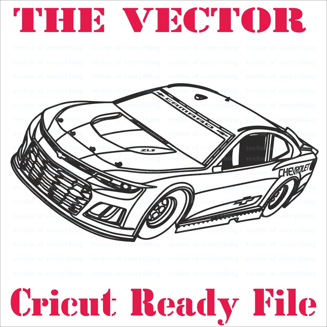 Nascar Camaro Zl1 SVG, Vector Cut File, Cricut, Silhouette, Laser Cnc ...