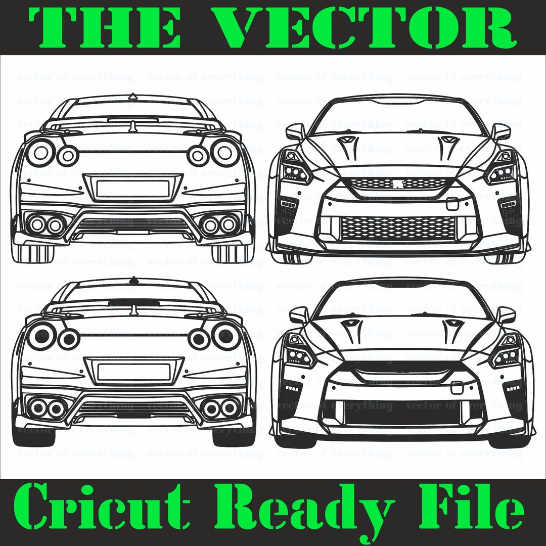 Buy Godzilla Skyline Gtr R35 SVG, Vector Cut File, Cricut, Silhouette ...