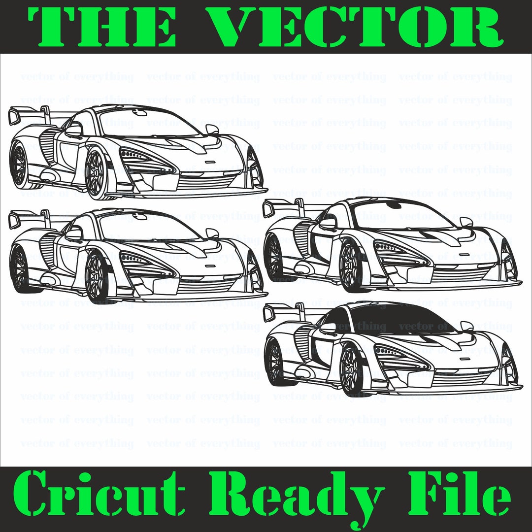 Buy Sports Car Senna SVG, Vector Cut File, Cricut, Silhouette, Laser ...