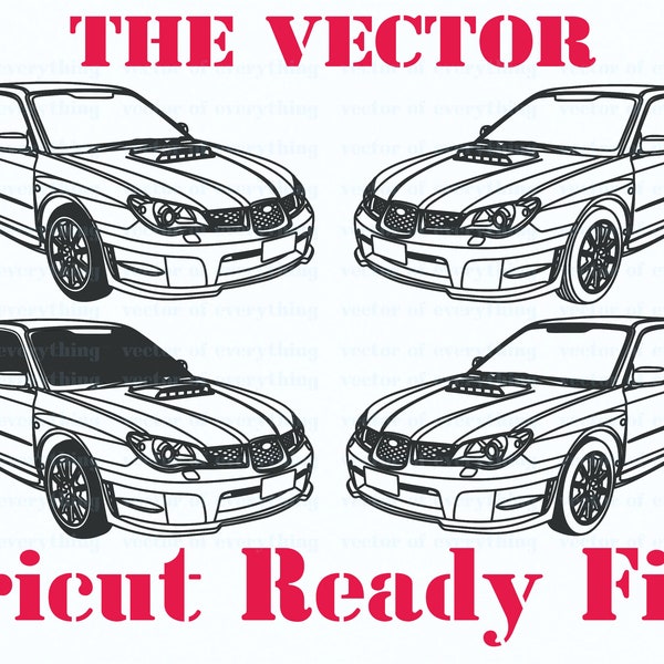 Svg File of Subaru Impreza Wrx - Etsy