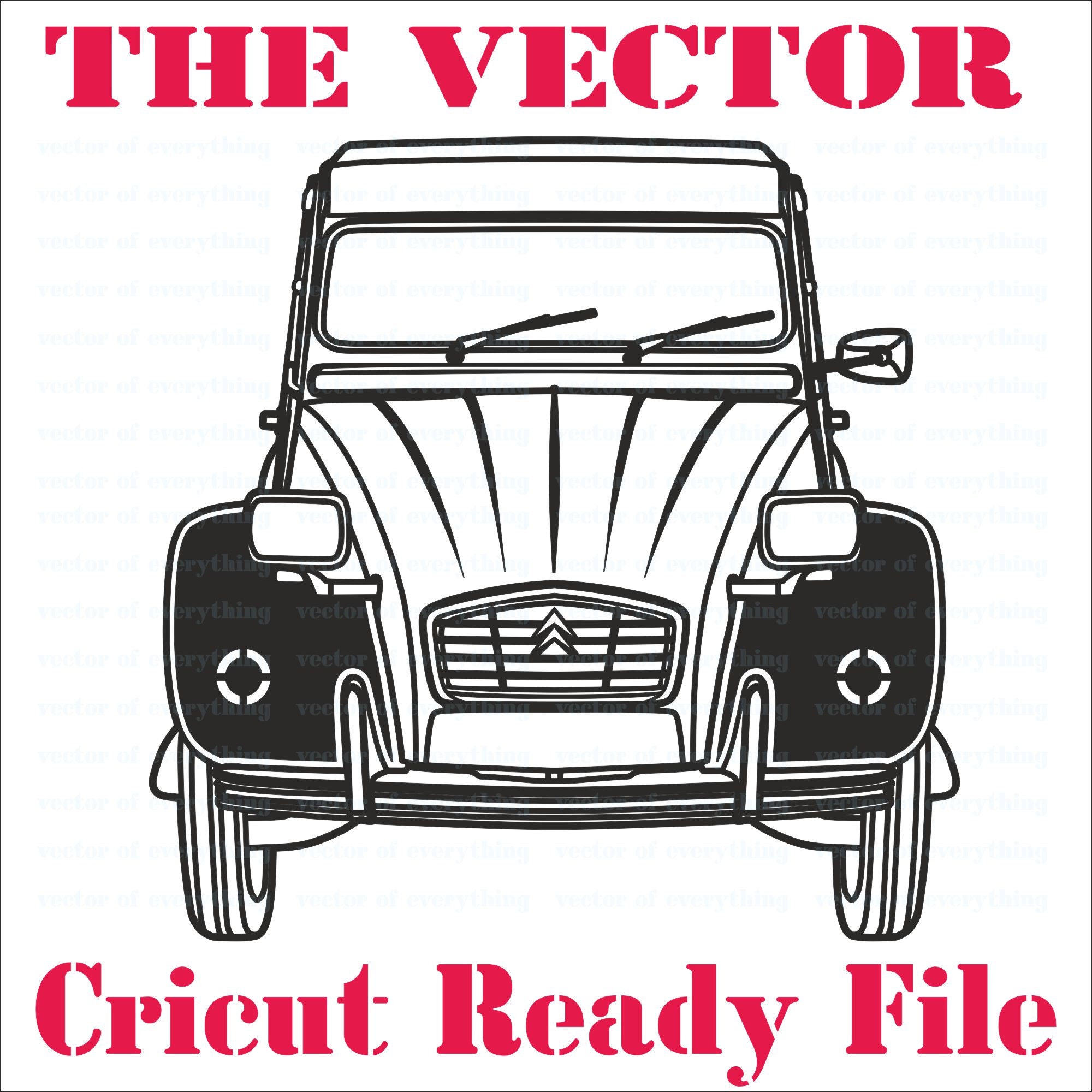 Citroen 2CV SVG Vector Cut File. - Etsy