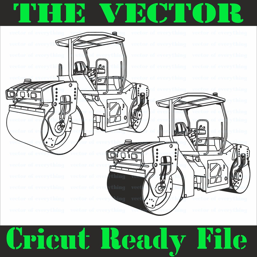 Road Rollers SVG, Vector Cut File, Cricut, Silhouette, Laser CNC ...