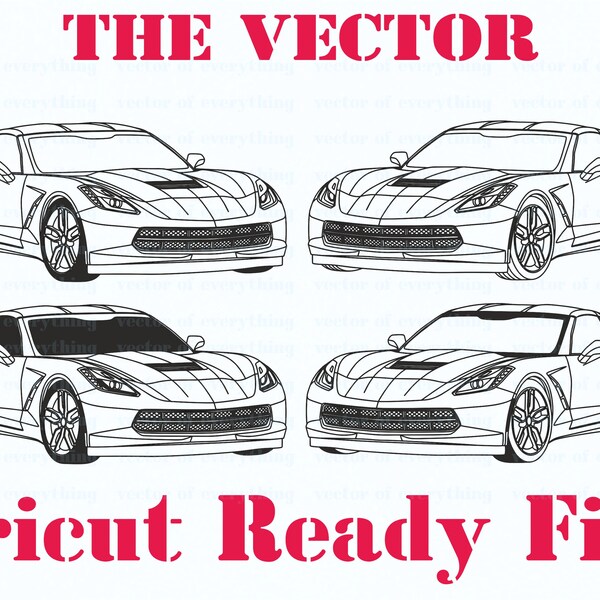 Corvette C7 Vector - Etsy