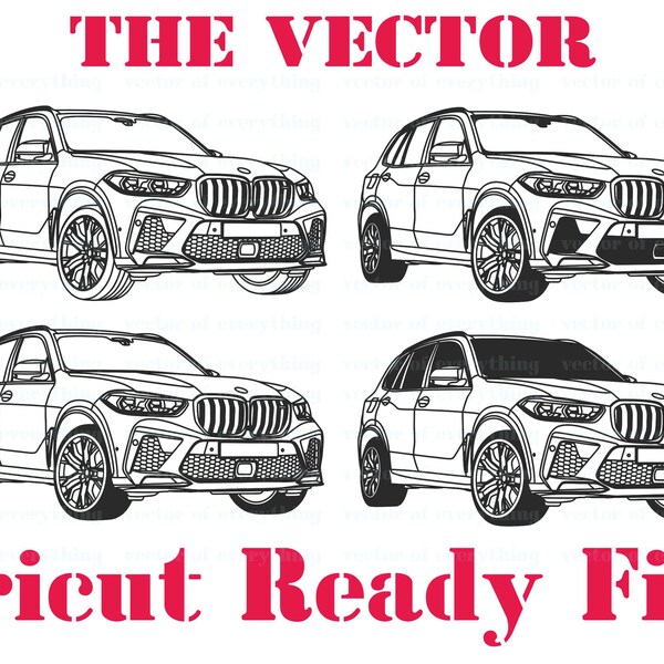 Bmw X5 Vector Svg - Etsy