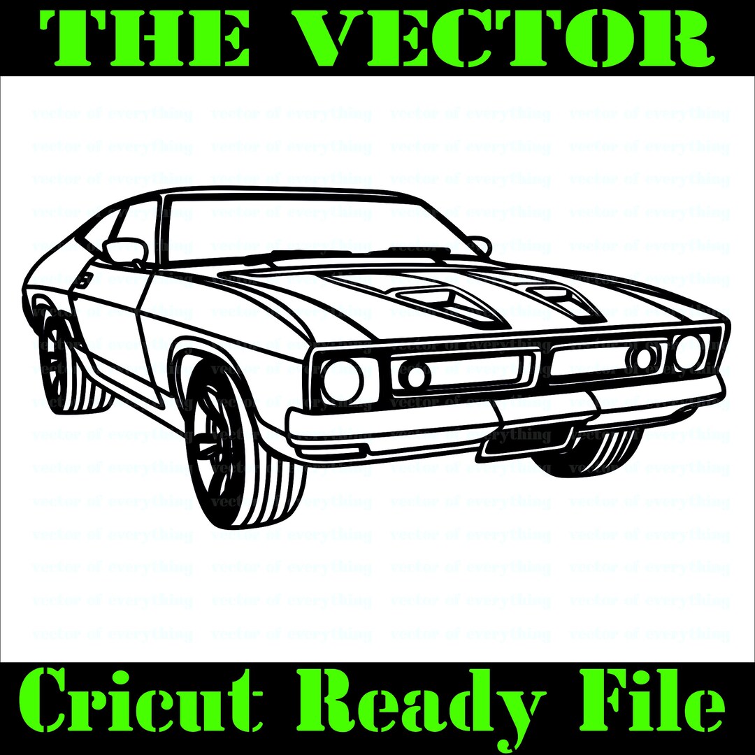 1970s Ford Falcon XB 351 GT Coupe SVG, Wall Art, Vector Cut File ...