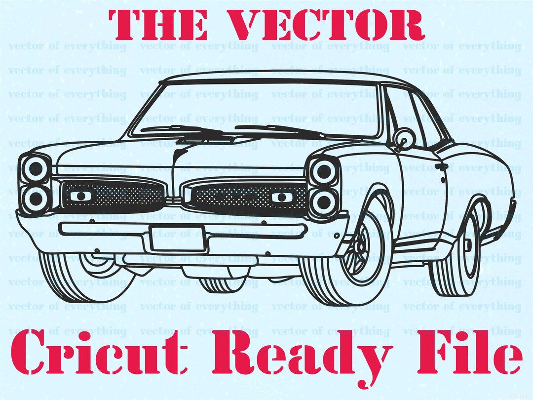 1965 Muscle Car Gto SVG Vector Cut File Cricut Silhouette - Etsy