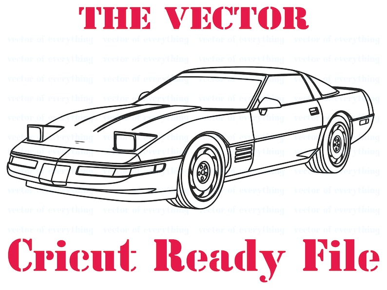 1990 1995 Corvette C4 ZR1 SVG Vector Cut File Cricut - Etsy