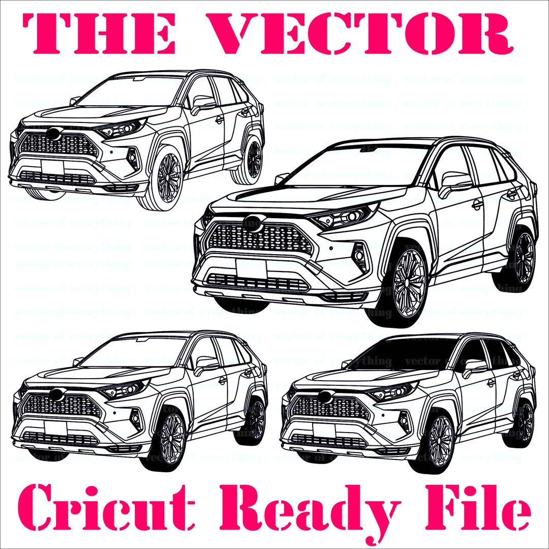 Buy Japanese Suv Rav4 SVG, Vector Cut File, Cricut, Silhouette, Laser ...
