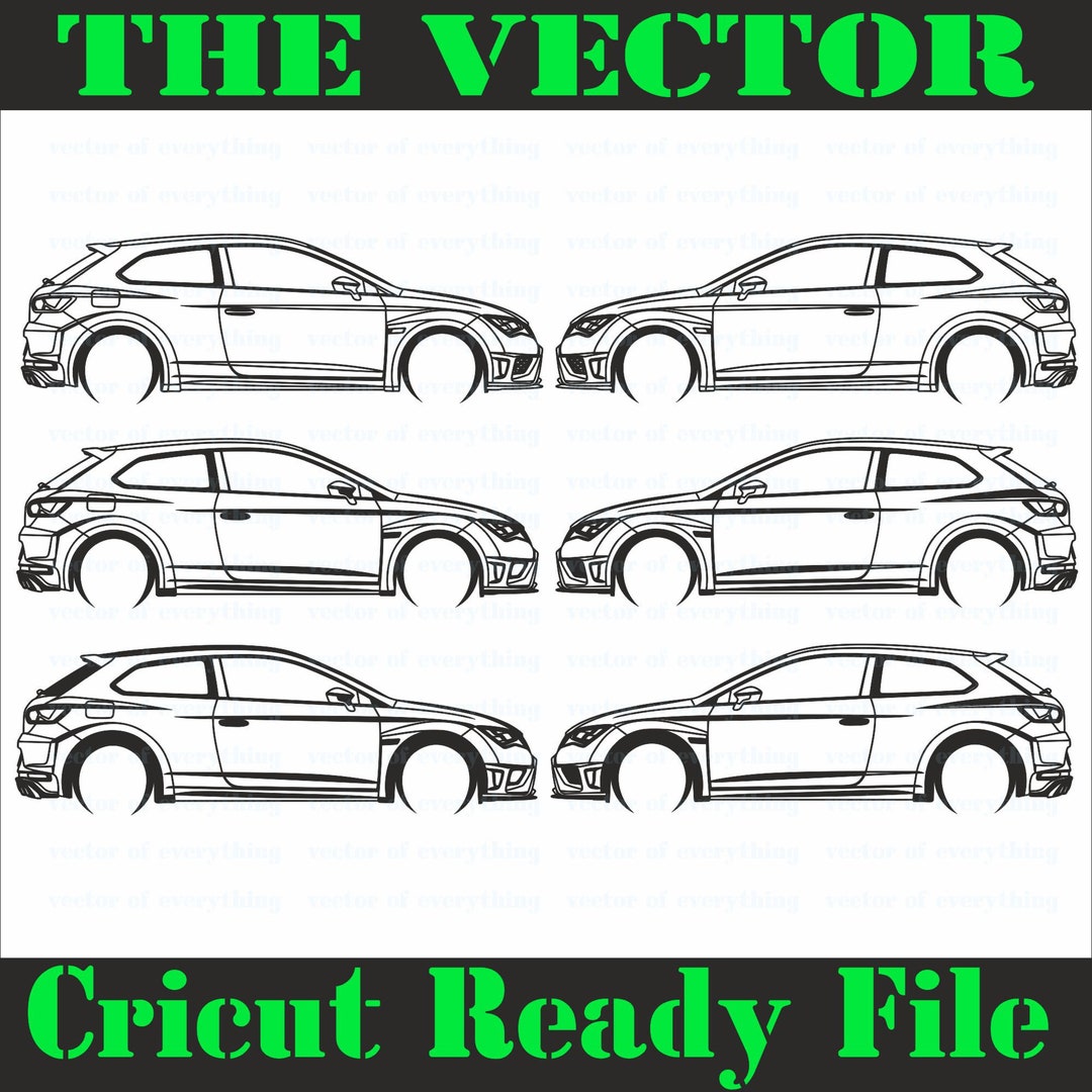 Cupra R Wall Art Vector Cut File SVG, Cricut, Silhouette, Vinyl, Laser ...